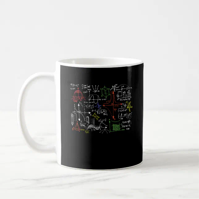 Math Teacher Formulas Cheat Sheet Cool Geek Nerd Coffee Mug | Zazzle