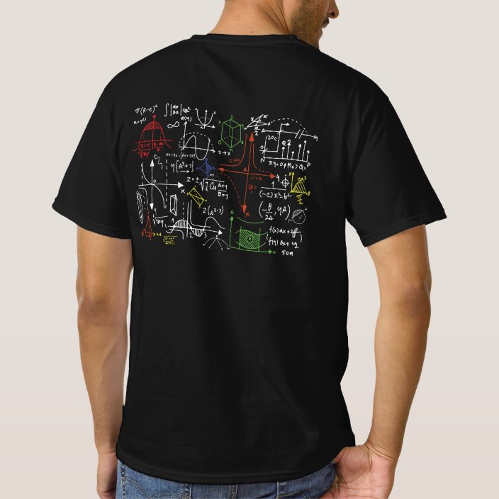 Math Teacher Formulas Cheat Sheet Cool Geek Nerd T-Shirt | Zazzle