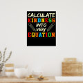Math Teacher Kindness Mathematics Maths Student Poster | Zazzle