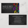Math Teacher / Math Tutor Business Card | Zazzle