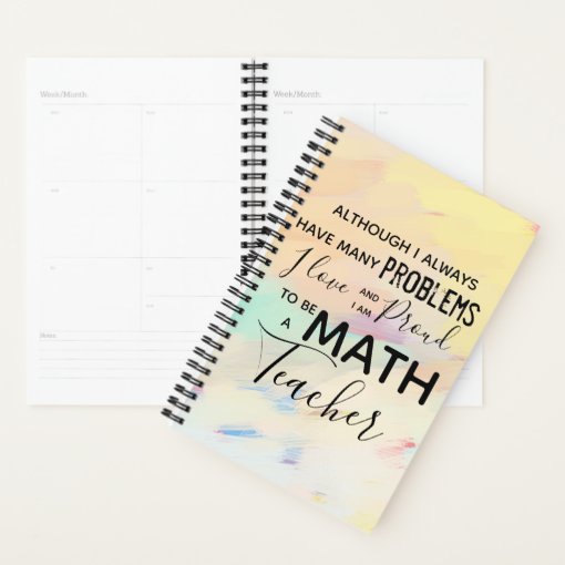 Math Teacher Planner | Zazzle