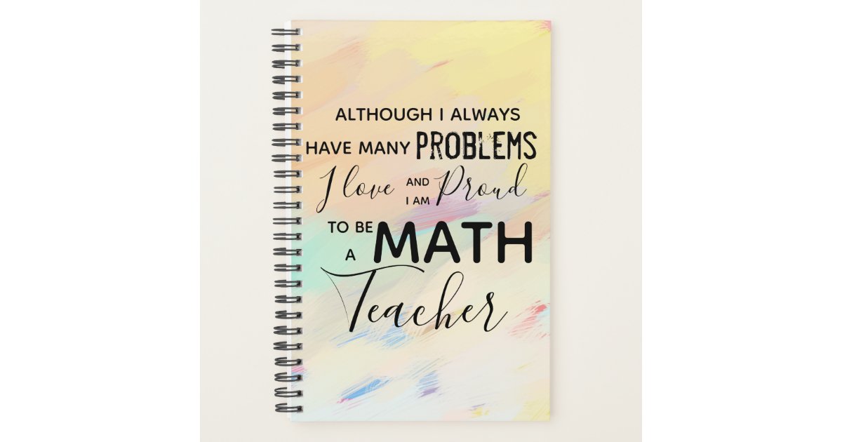 Math Teacher Planner | Zazzle
