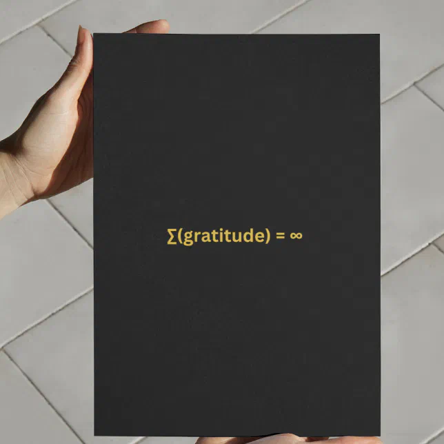 Math Thank you card | Zazzle