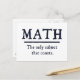 Math The Only Subject That Counts Postcard | Zazzle