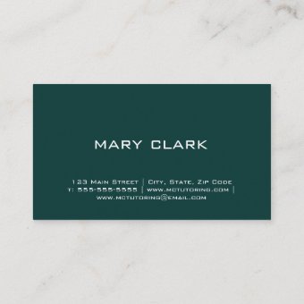 Math Tutor Business Card | Zazzle
