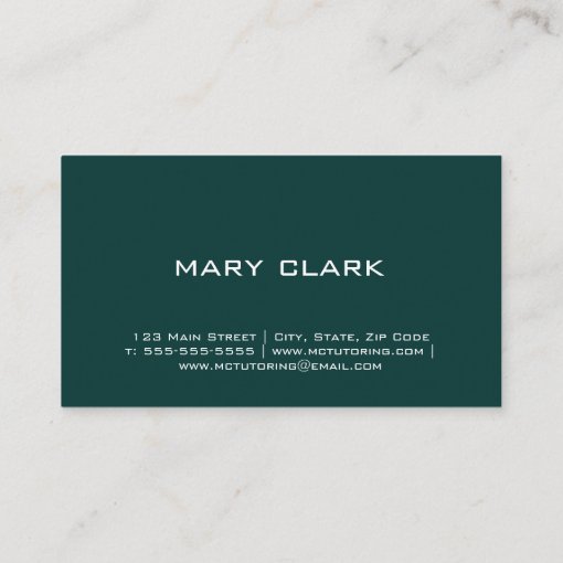 Math Tutor Business Card | Zazzle