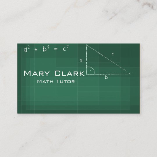 Math Tutor Business Card | Zazzle.com
