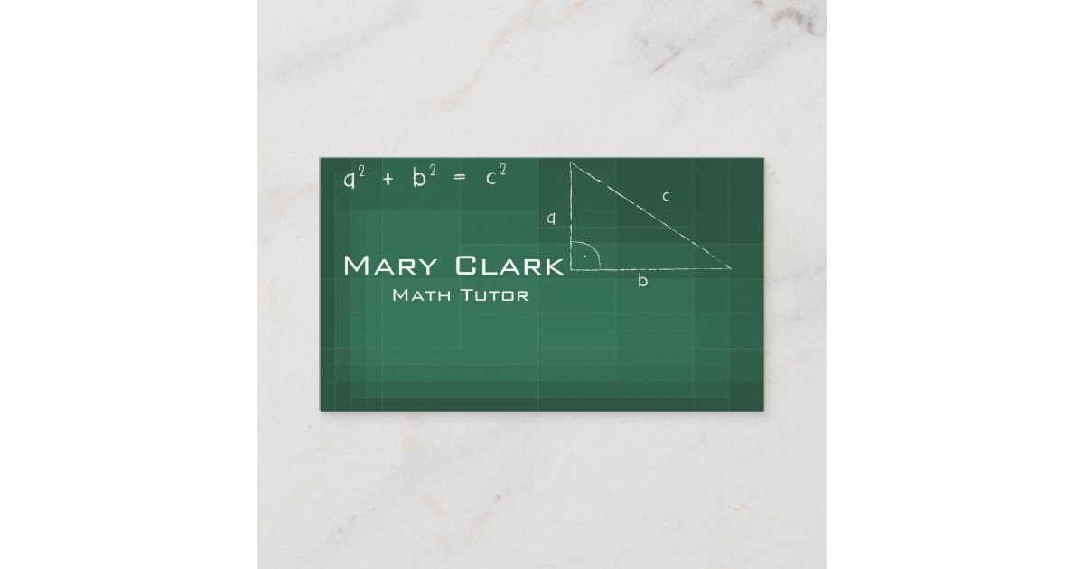 Math Tutor Business Card | Zazzle