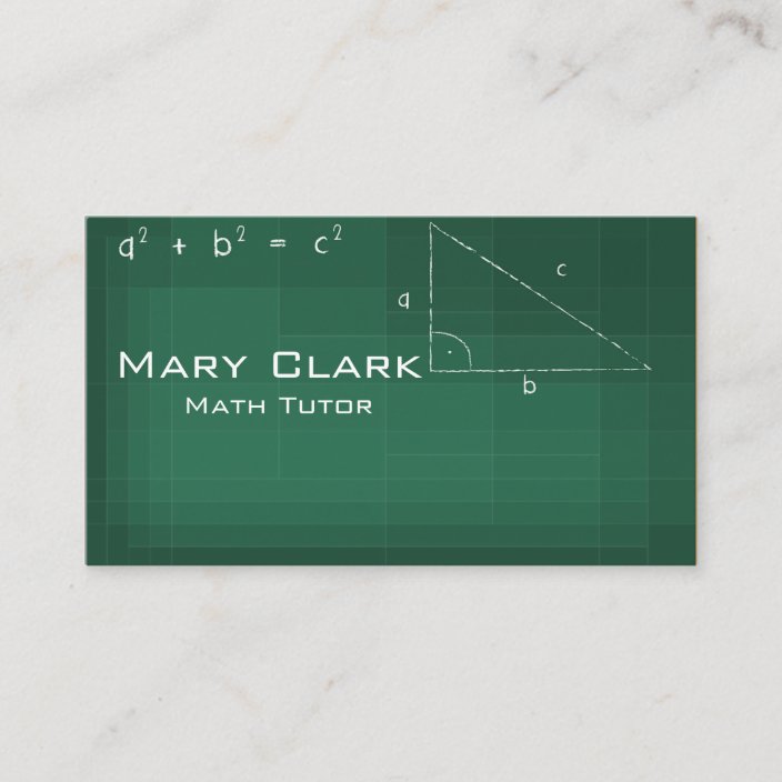 Math Tutor Business Card | Zazzle.com