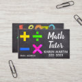 Math Tutor Business Card | Zazzle