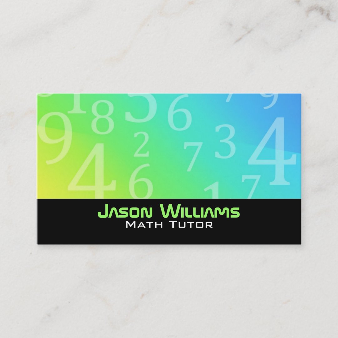 Math Tutor Business Cards | Zazzle