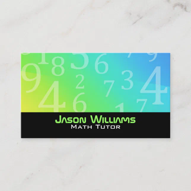 Math Tutor Business Cards | Zazzle