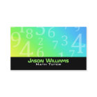 Math Tutor Business Cards | Zazzle