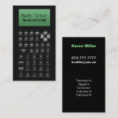 Math Tutor Business Cards | Zazzle