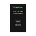 Math Tutor Business Cards | Zazzle