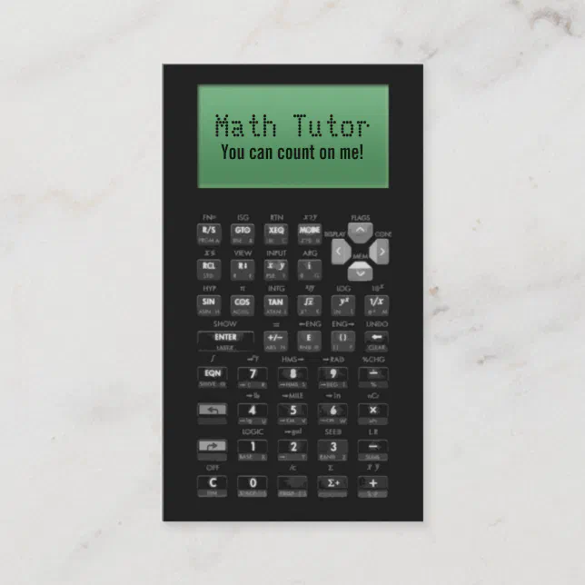 Math Tutor Business Cards | Zazzle