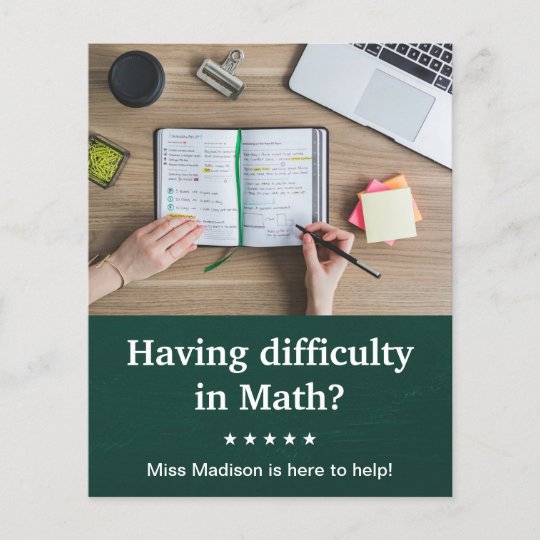 Math Tutor Flyer | Zazzle.com