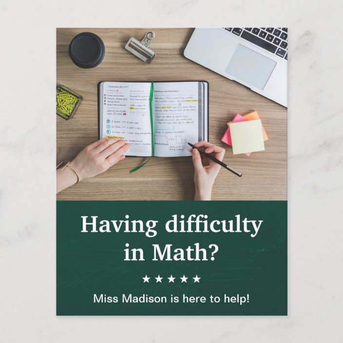 Math Tutor Flyer | Zazzle.com