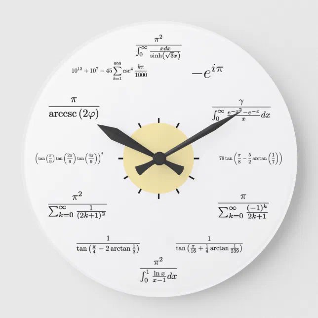 Math Wall Clock | Zazzle