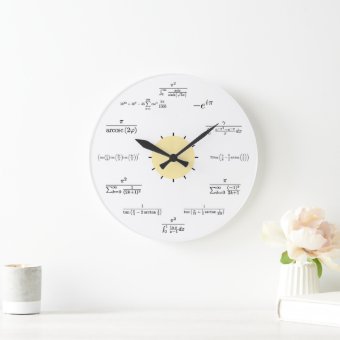Math Wall Clock | Zazzle