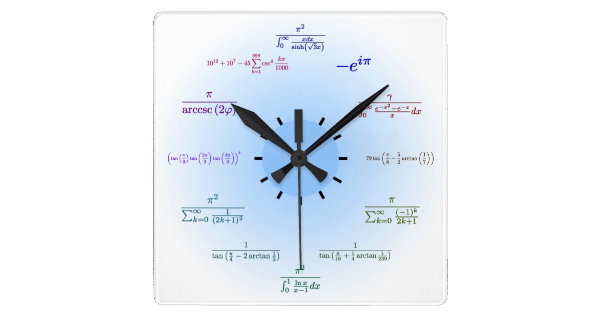 Math wall clock | Zazzle.com