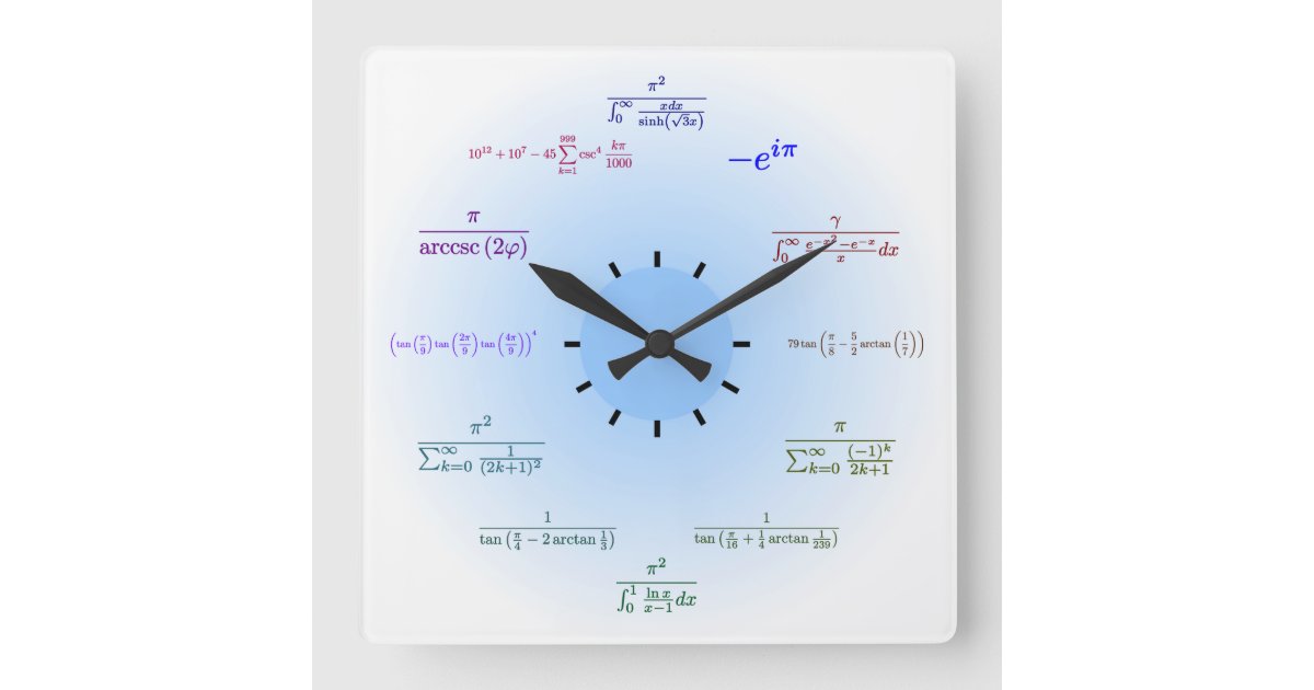 Math wall clock | Zazzle