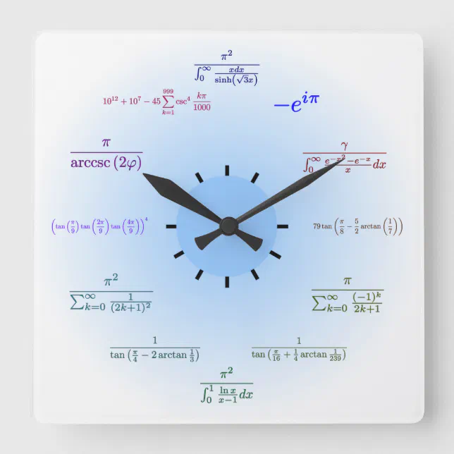 Math wall clock | Zazzle