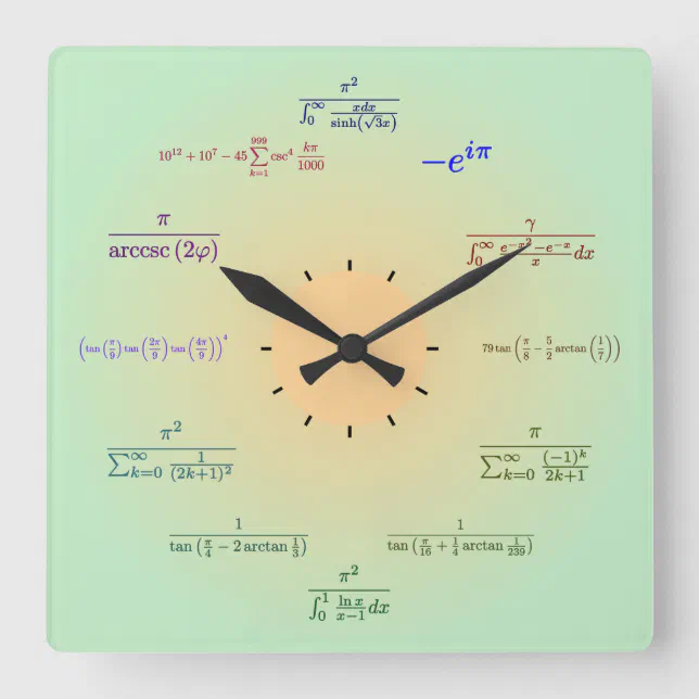 Math Wall Clock | Zazzle