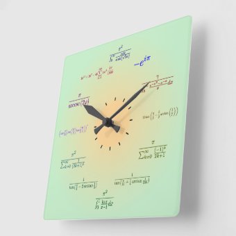 Math Wall Clock | Zazzle