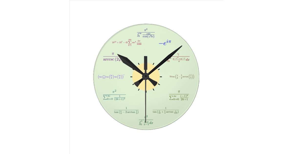 Math Wall Clock | Zazzle.com
