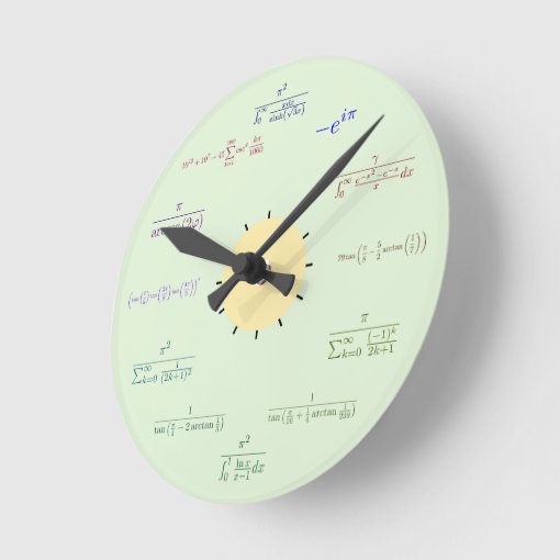 Math Wall Clock | Zazzle