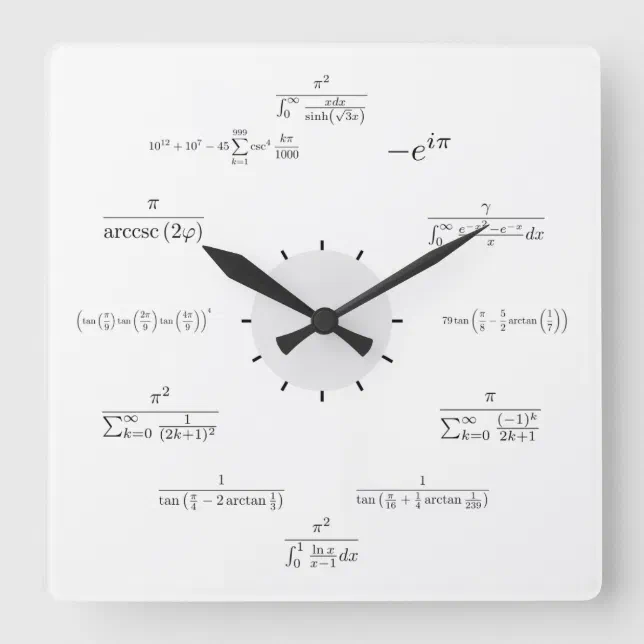 Math Wall Clock | Zazzle