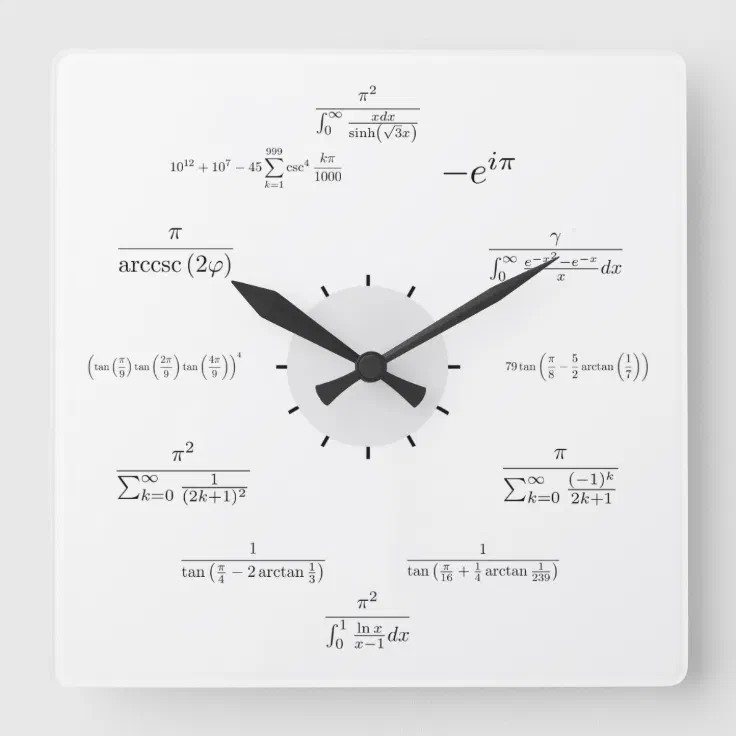 Math Wall Clock | Zazzle