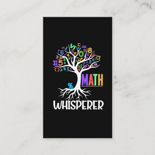 Math Whisperer Tree Math Educator Algebra Nerds Business Card | Zazzle.com