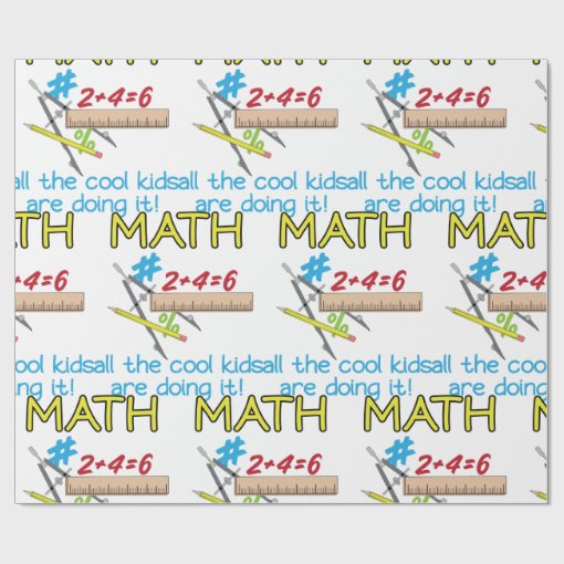 Math Wrapping Paper | Zazzle