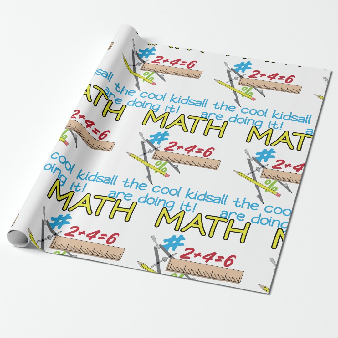 Math Wrapping Paper | Zazzle