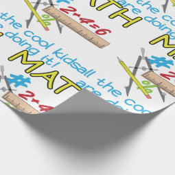 Math Wrapping Paper | Zazzle