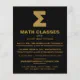 Mathematic Sigma Symbol, Math Classes Advertising Flyer | Zazzle