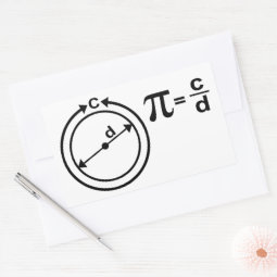 Mathematical Definition of Pi Rectangular Sticker | Zazzle