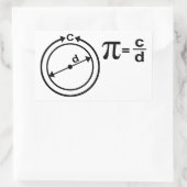 Mathematical Definition of Pi Rectangular Sticker | Zazzle