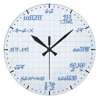 Math Wall Clocks | Zazzle