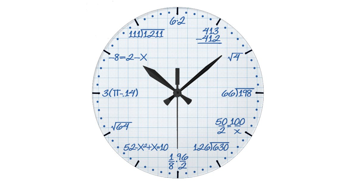 Mathematical Equations Clock | Zazzle.com