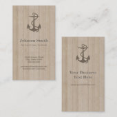 Mathematical Teacher - Nautical Anchor Wood Business Card | Zazzle
