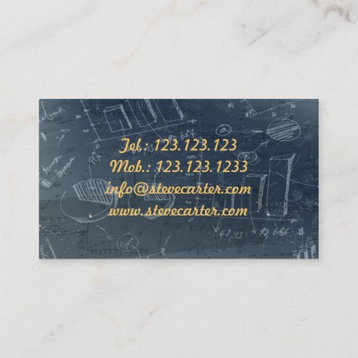 Mathematician Business Card / Formula / Science | Zazzle