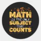 Mathematician Math Nerd Math Mathematic Classic Round Sticker | Zazzle