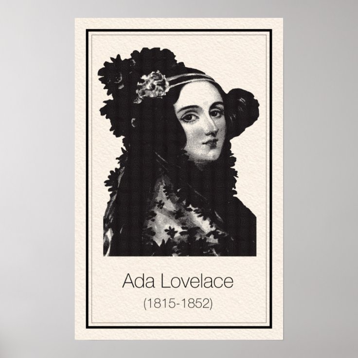Mathematicians - Ada Lovelace Poster | Zazzle