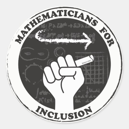 Mathematicians for Inclusion stickers | Zazzle.com