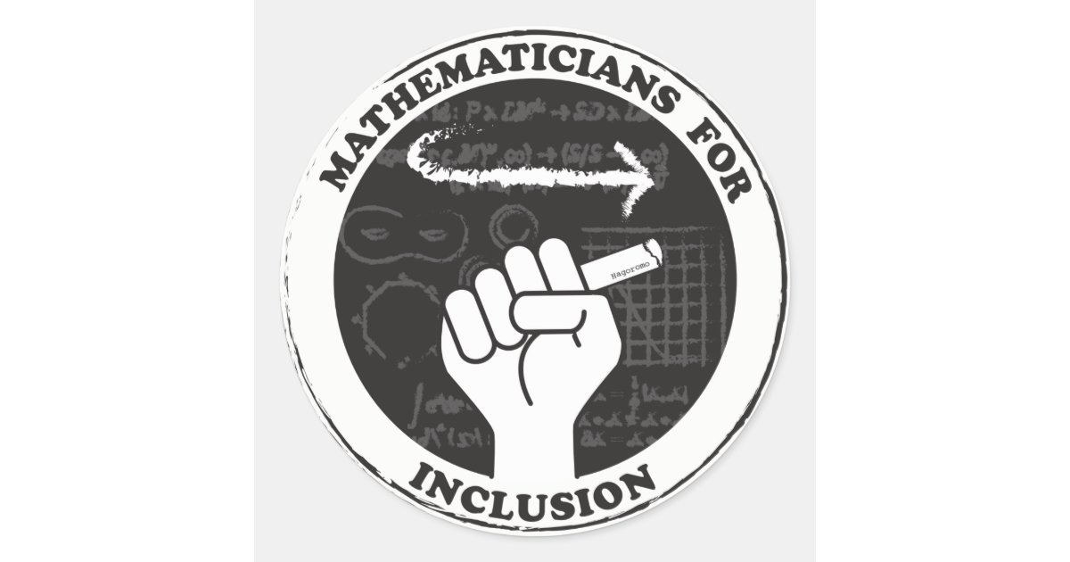 Mathematicians for Inclusion stickers | Zazzle