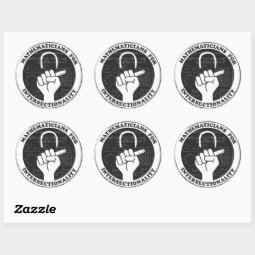 Mathematicians for Intersectionality stickers | Zazzle