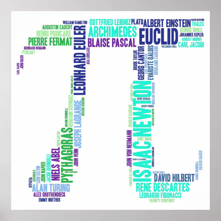 Mathematicians poster | Zazzle